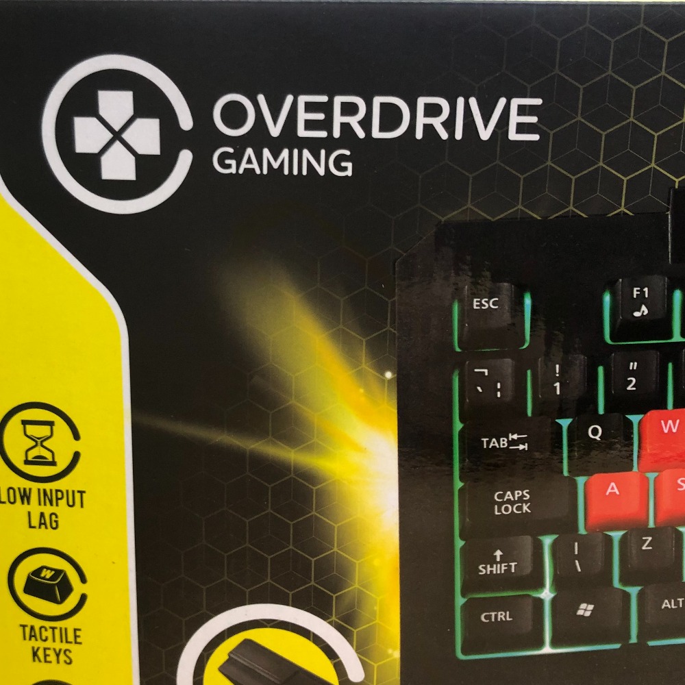 Pre-owned Overdrive Gaming Python RGB Gaming Keyboard Overdrive Gaming ...